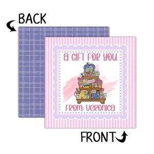 Personalized Garden Tiered Tray Gift Tag, Garden Floral Birthday ...