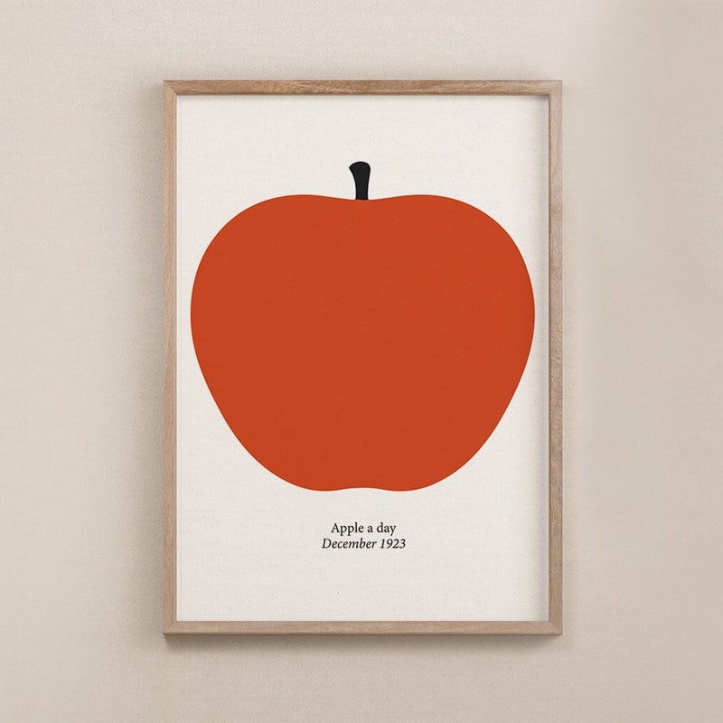 Apple Print - Etsy