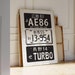 Toyota AE86 Poster AE86 Initial D Japanese License Plate Vintage Car ...