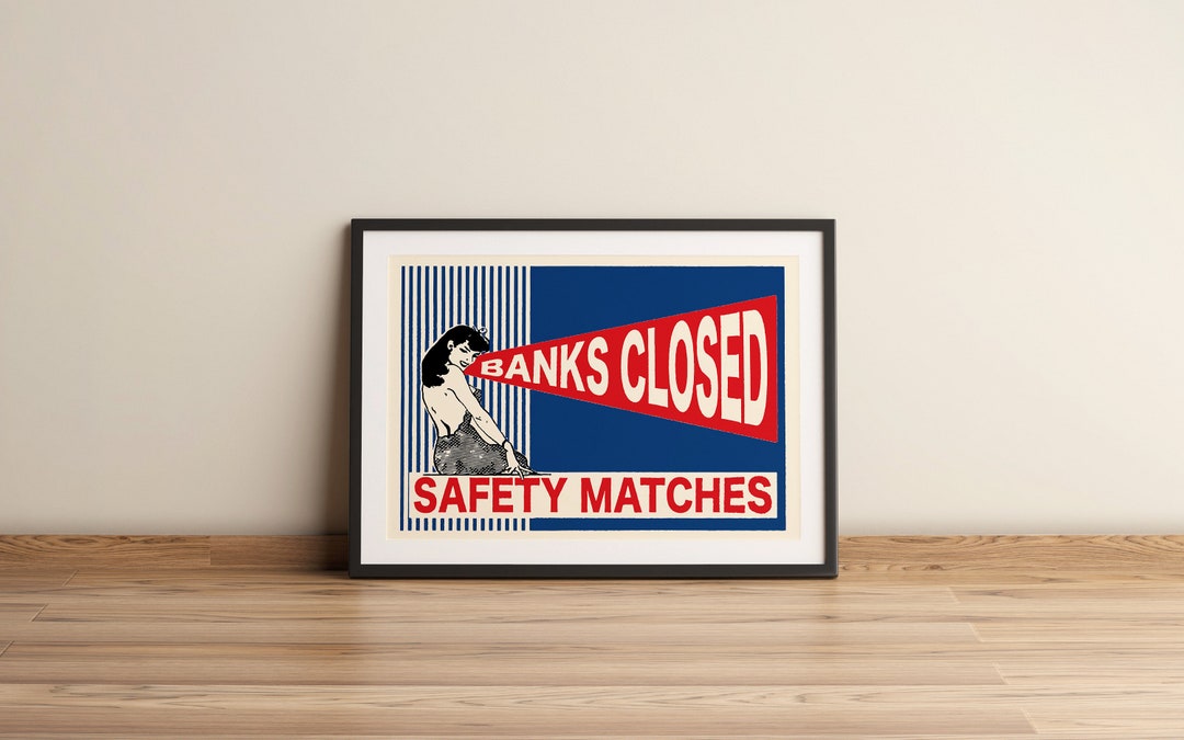 Pin up Girl Art Safety Matches Poster 1950s Pin up Poster Pin up Girl ...