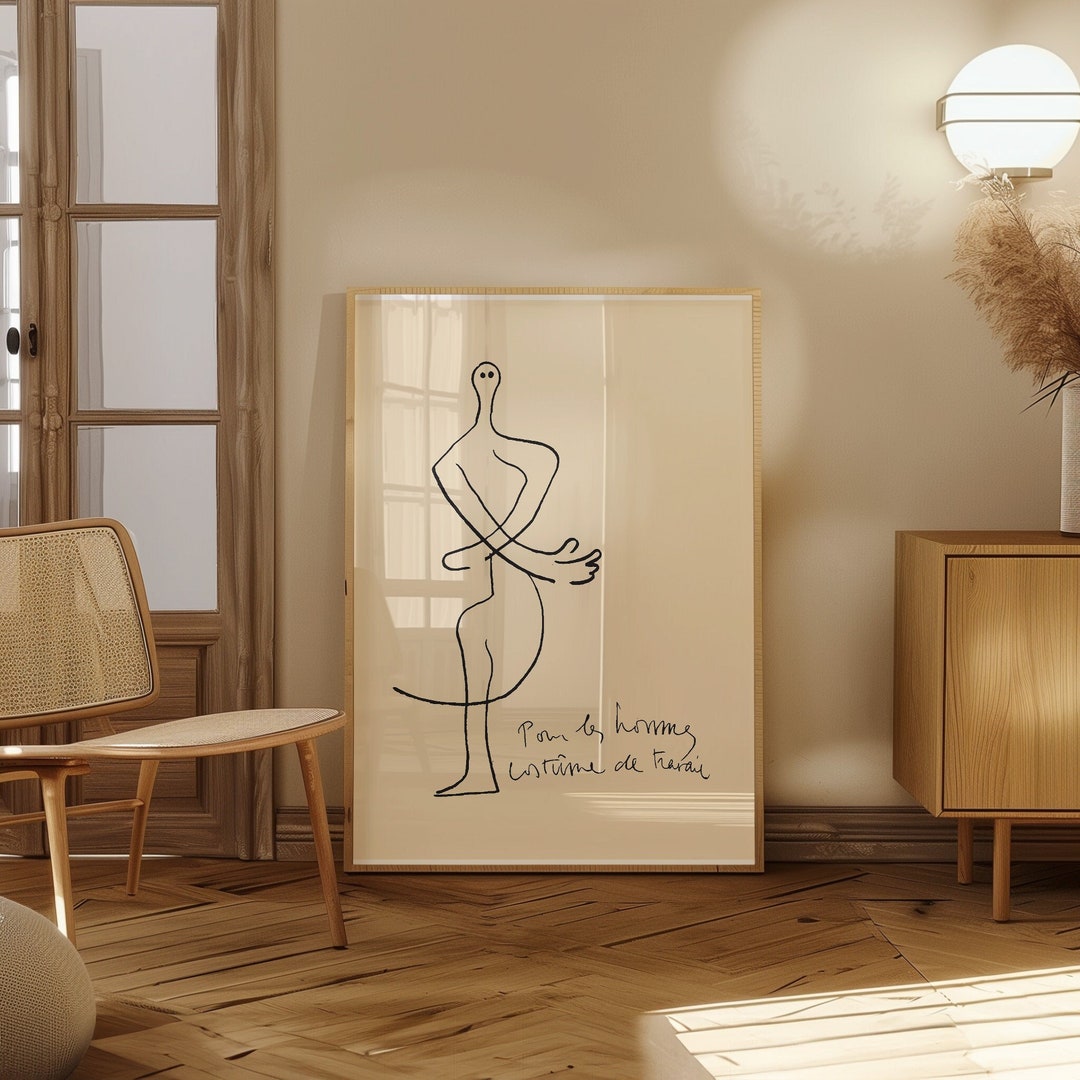 Miro Hand Drawn Poster french Wall Art Aesthetic Home Wall Decor ...