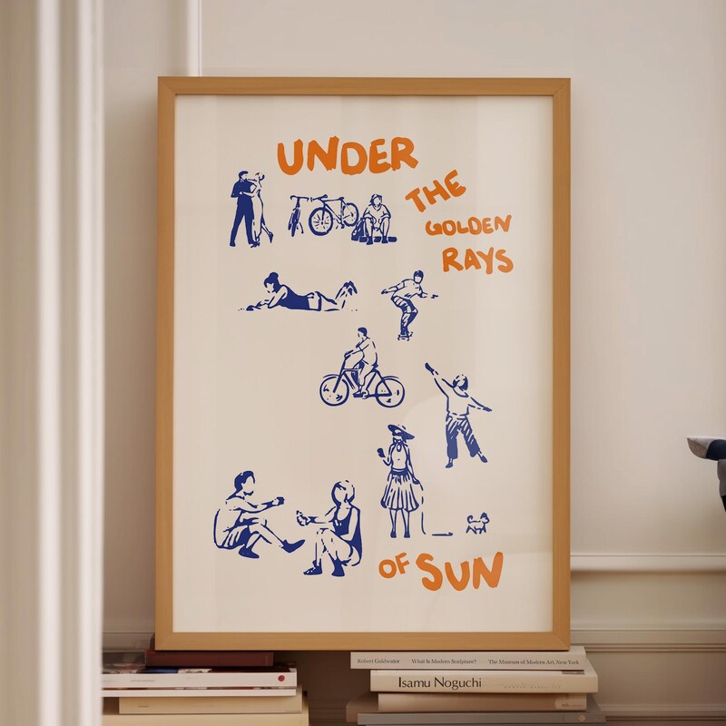 Blue and Orange - Etsy