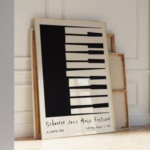Poster Jazz Set of Two Posters – Piano Poster Set – Affiche Piano ...