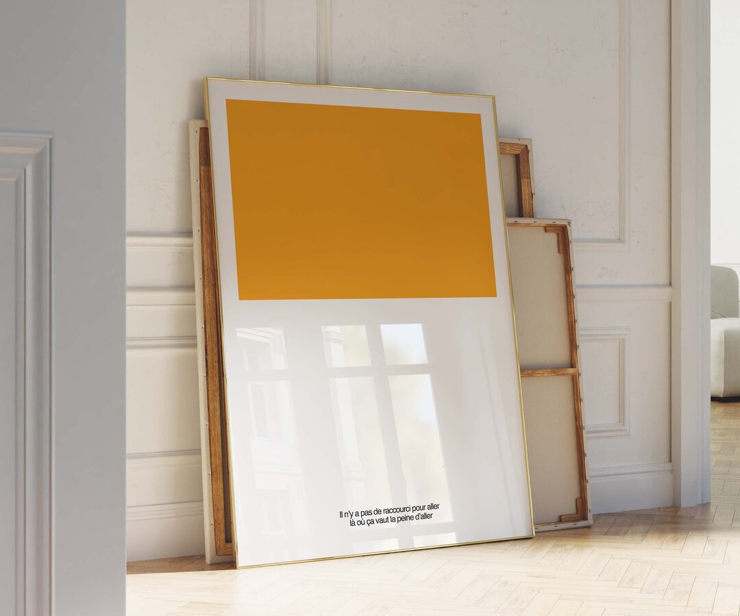 Simple Yellow Art – Yellow Poster – museum Exhibition Poster – color ...