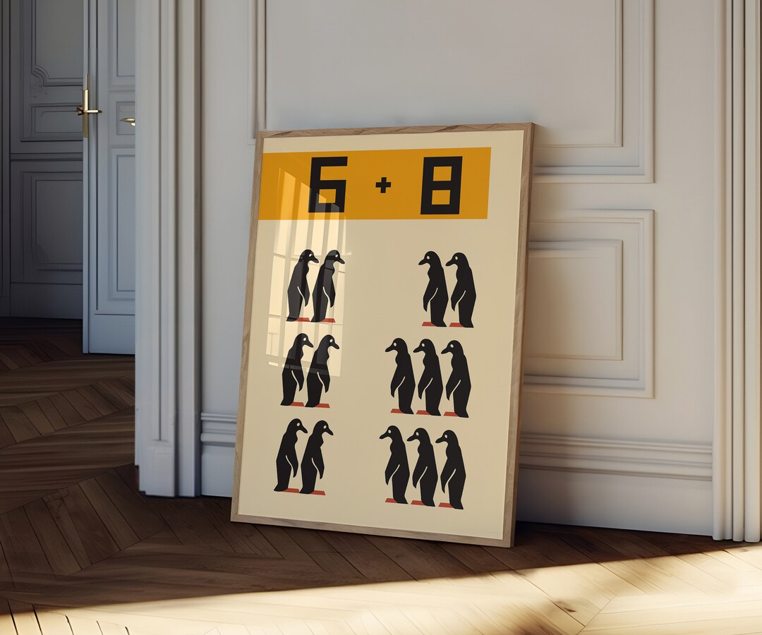 Cheeky Math Art Funky Math Poster Vintage Educational Poster Education ...