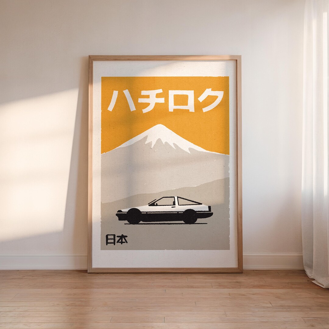 AE86 Poster – Toyota Digital Download Prints – inital D Poster – japan ...