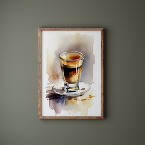 Coffee Poster Set of 3 / Coffee Bar Decor / Cafe Painting Bundle ...