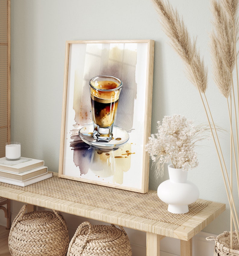 Coffee Poster Set of 3 / Coffee Bar Decor / Cafe Painting Bundle ...