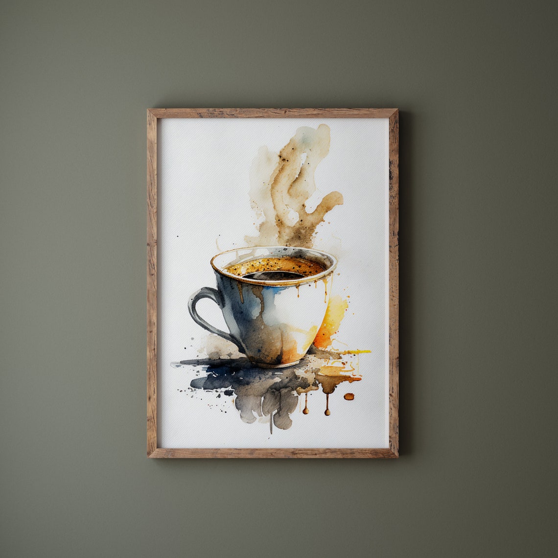 Coffee Poster Set of 3 / Coffee Bar Decor / Cafe Painting Bundle ...