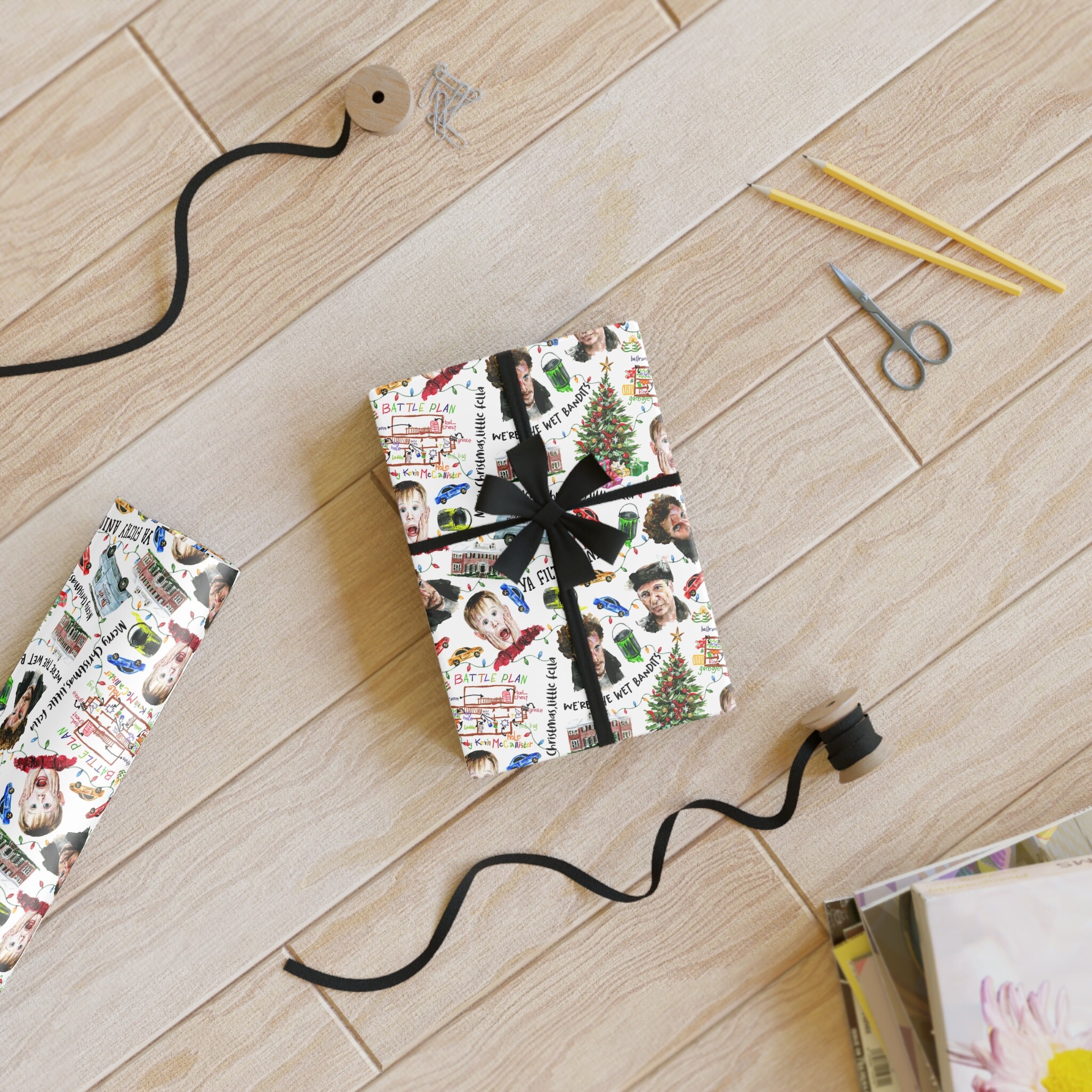 Home Alone Christmas Movie Wrapping Paper Kevin Mccallister - Etsy