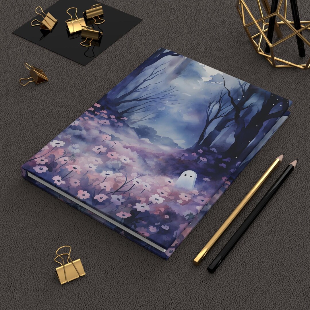 Cute Moody Halloween Ghost Journal / Hardcover Witchy Notebook / Gothic ...