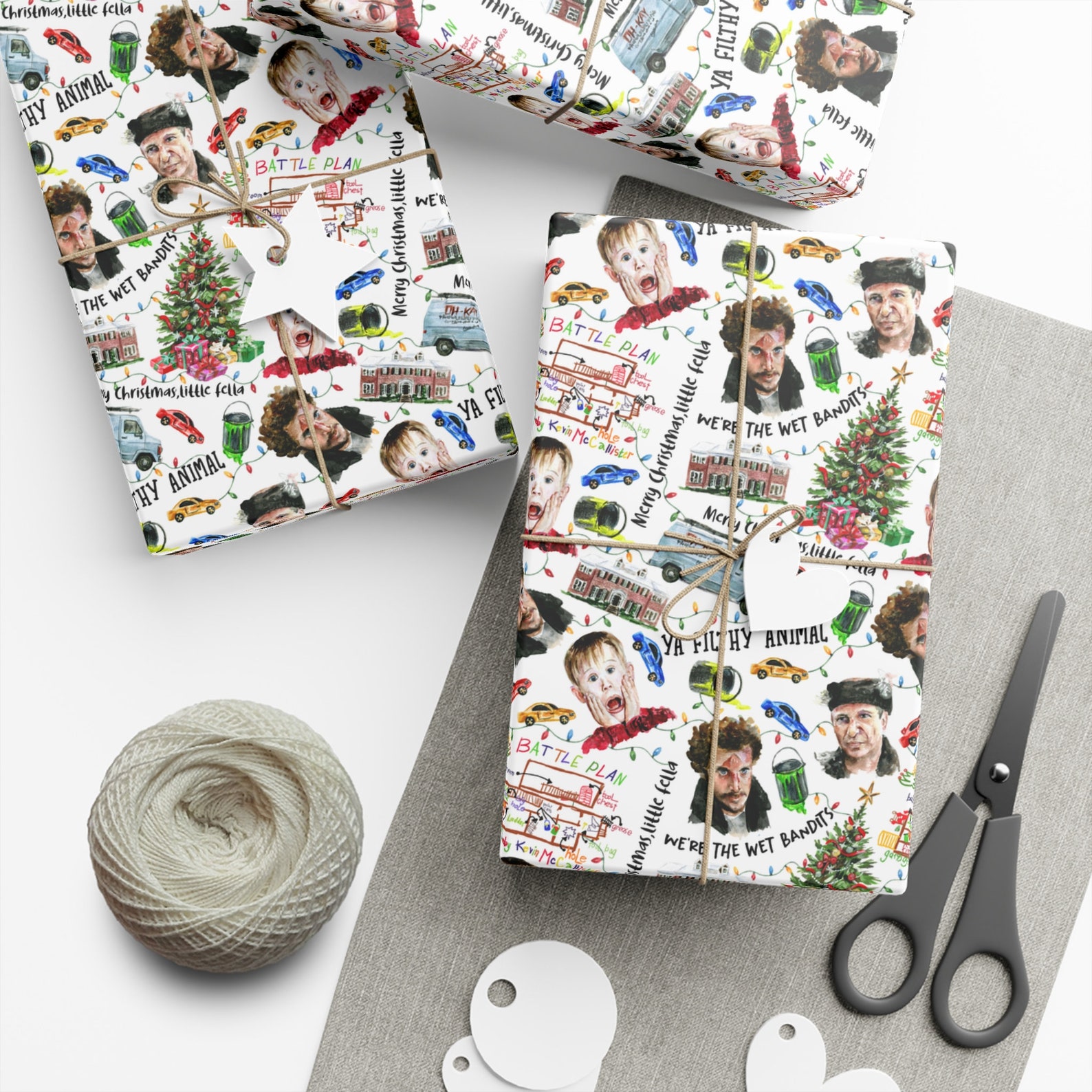 Home Alone Christmas Movie Wrapping Paper Kevin Mccallister - Etsy