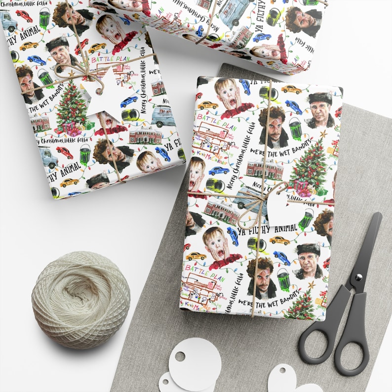 Home Alone Christmas Movie Wrapping Paper Kevin Mccallister - Etsy