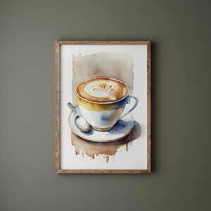 Coffee Poster Set of 3 / Coffee Bar Decor / Cafe Painting Bundle ...