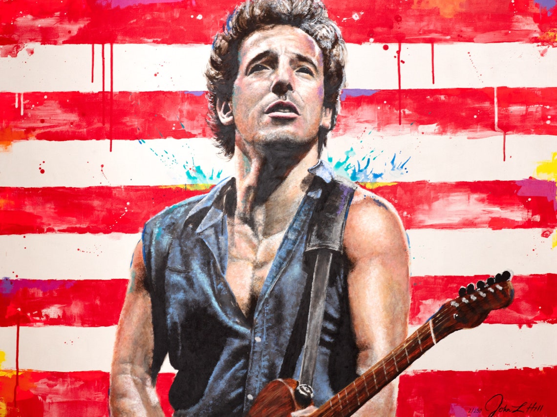 LIMITED EDITION Bruce Springsteen E Street Band Music Art | Etsy