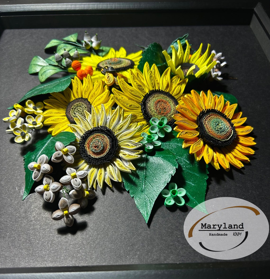 3D Quilled Sunflowers, Colorful Summer Sunflowers, Paper Quilling ...