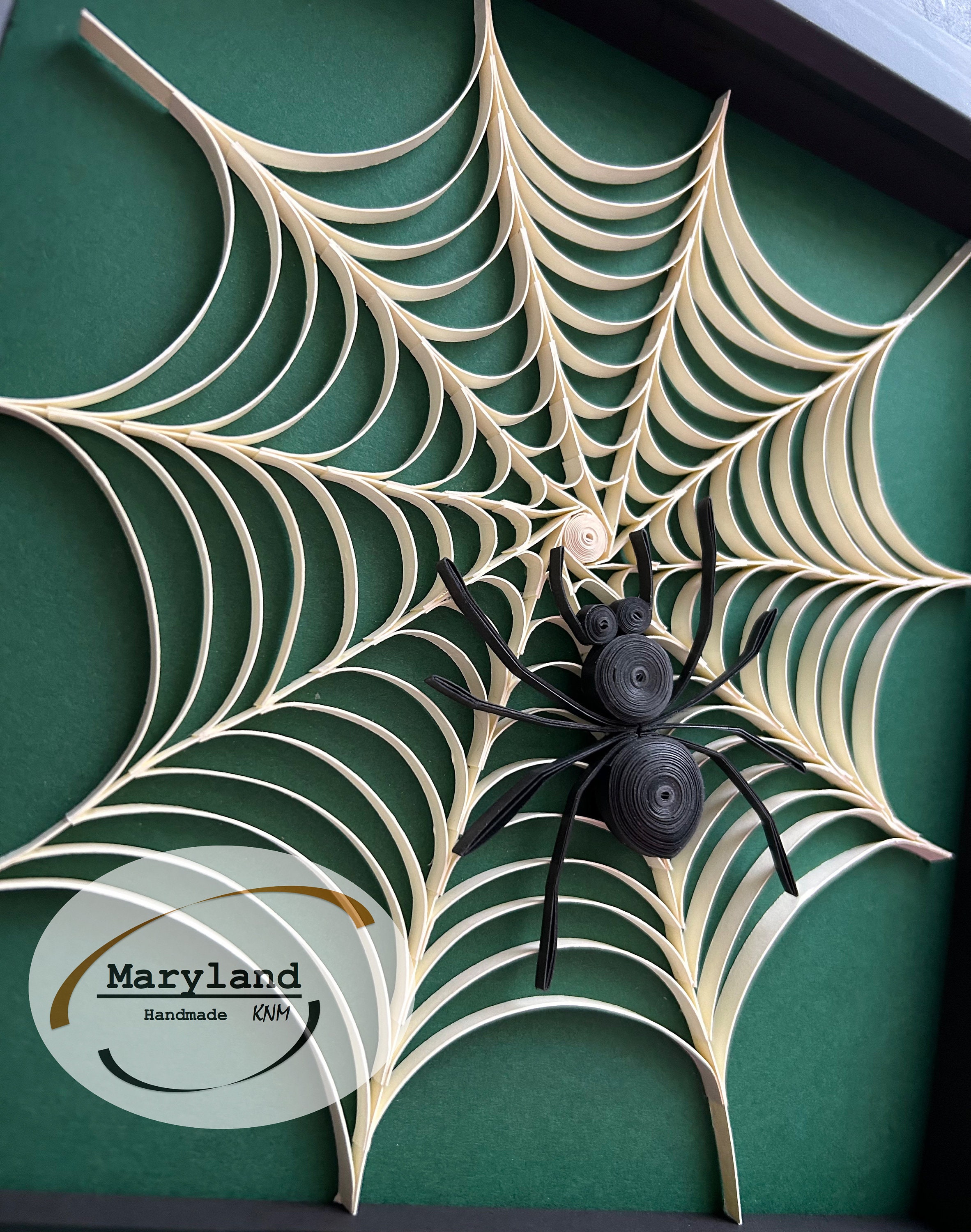 Spider From Paper, Quilling Paper, Wall Decor, Home Decor, Handcrafted ...