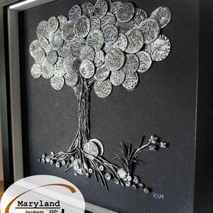 Money Tree From Paper, Gift for Husband, Handmade, It Brings Good Luck ...