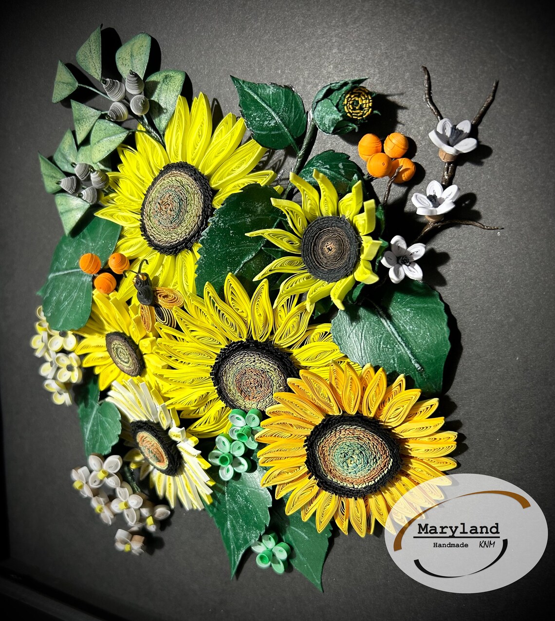 3D Quilled Sunflowers, Colorful Summer Sunflowers, Paper Quilling ...