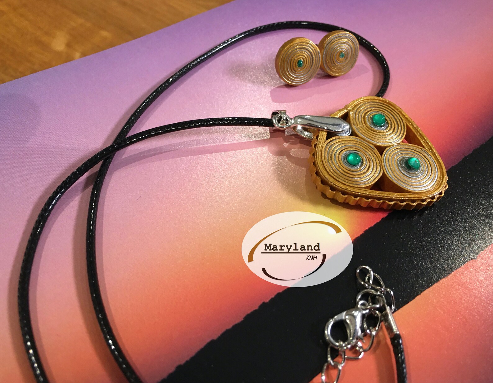 Unique Paper Jewellery, Gold -silver-black Colour, Earrings and ...