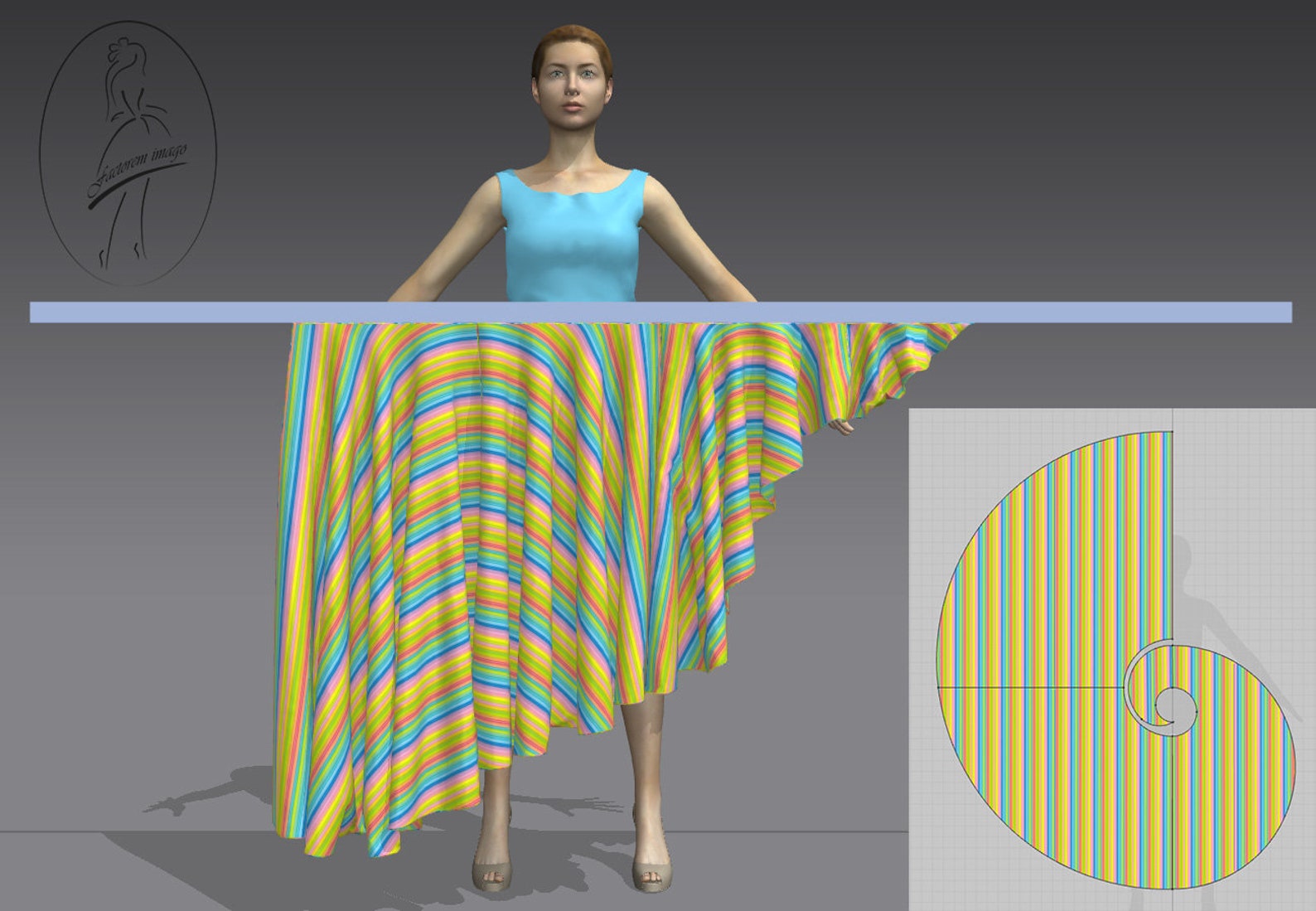 PDF Ruffle Flounce Skirt Sewing Pattern / Summer Wrapped Skirt - Etsy