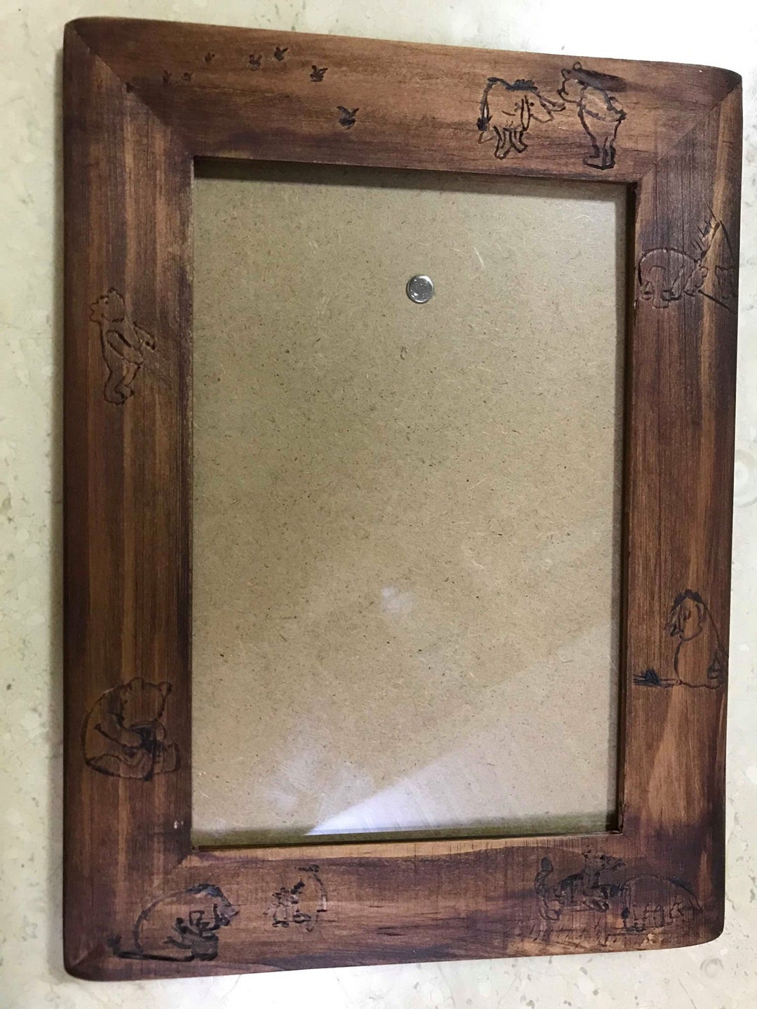 Custom Picture Frame Pyrography Wood Burning Winnie the Pooh - Etsy
