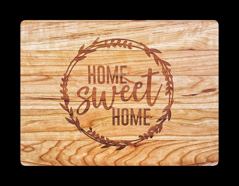 Home Sweet Home Gift Cutting Board Personalized Board - Etsy