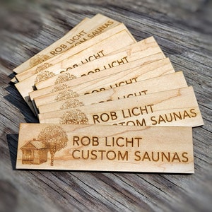 Small Wood Plaques, Small Wood Signs, Custom Business Card, Business ...