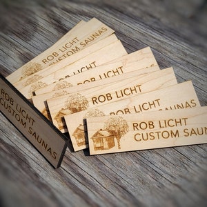 Small Wood Plaques, Small Wood Signs, Custom Business Card, Business ...
