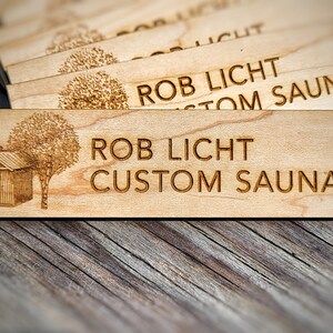 Small Wood Plaques, Small Wood Signs, Custom Business Card, Business ...