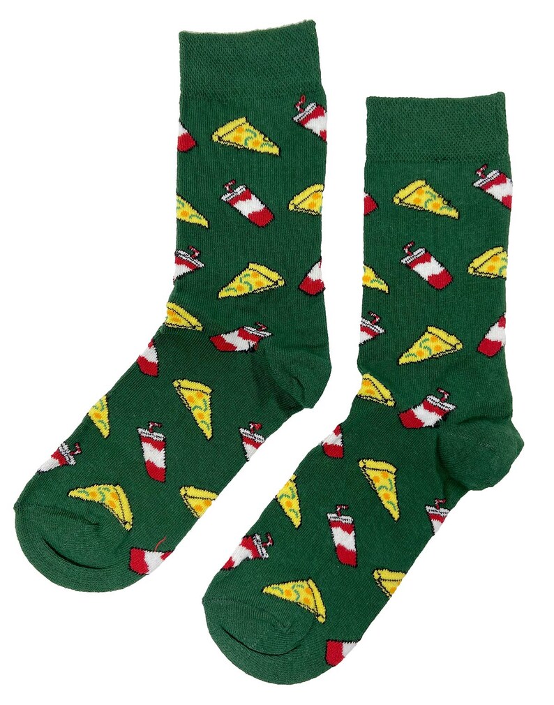 Men Socks Pizza Sock Cotton Man Socks Funky Socks Colorful Cozy Socks ...
