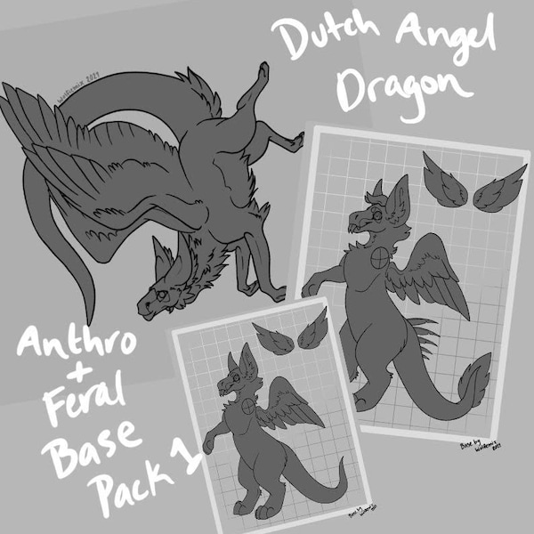 Dragon Fursona Base - Etsy