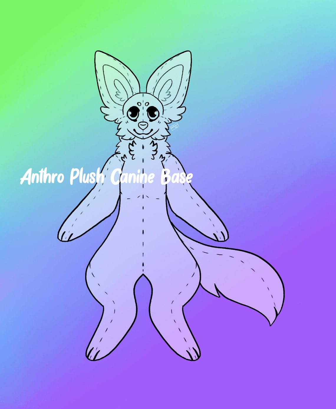 Furry Plush Base Plush Canine - Etsy