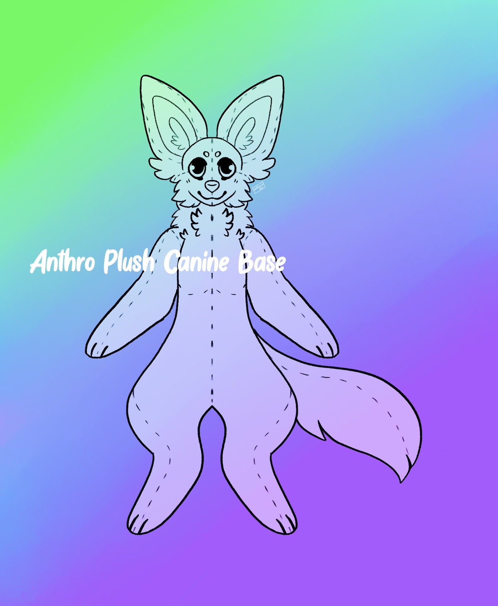 Furry Plush Base Plush Canine - Etsy