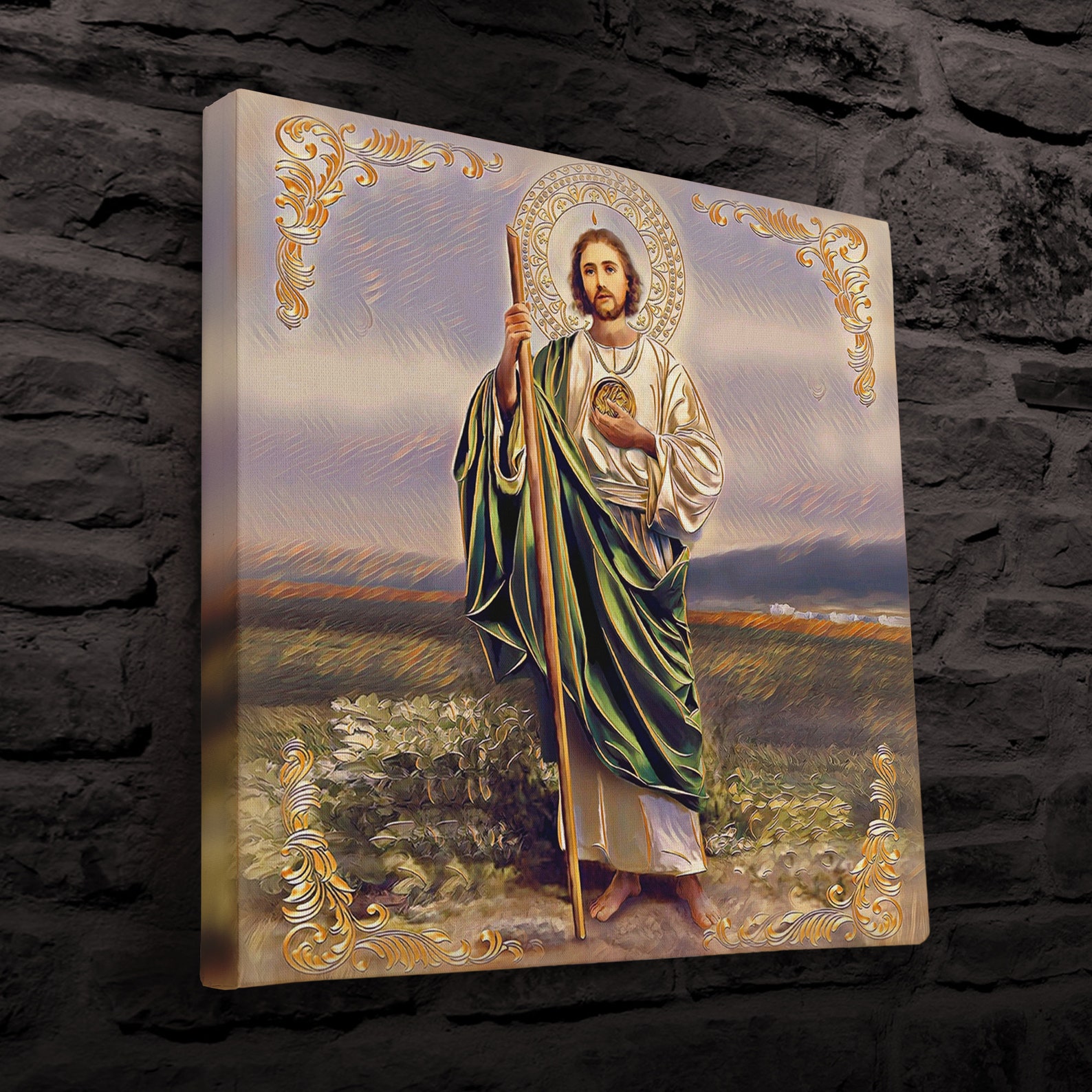 Saint Jude Thaddeus Canvas Art Print Catholic Saints St - Etsy UK