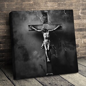The Crucifixion of Jesus Christ Canvas Wrap - Etsy