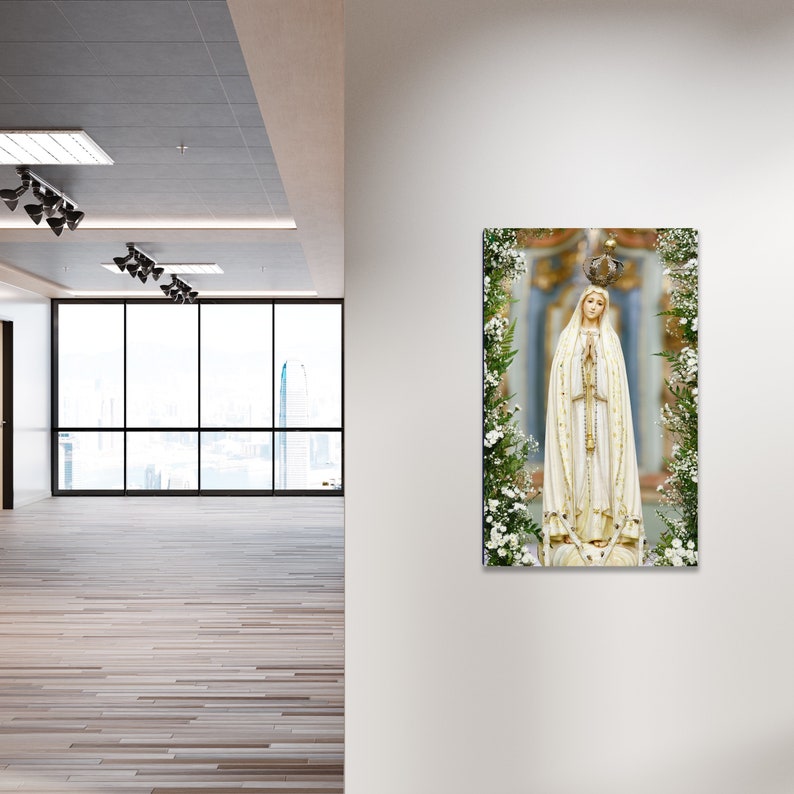 Our Lady of Fatima Canvas Wrap, Catholic Saint Wall Art, Religous Art ...