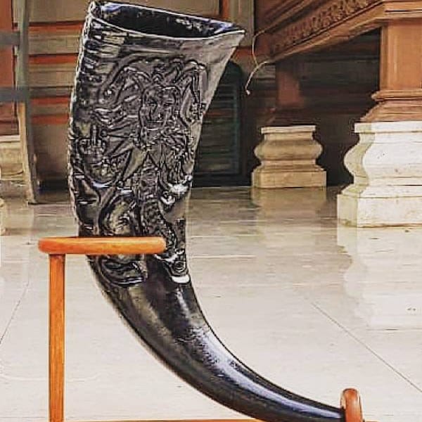 Drinking Horn Stand - Etsy