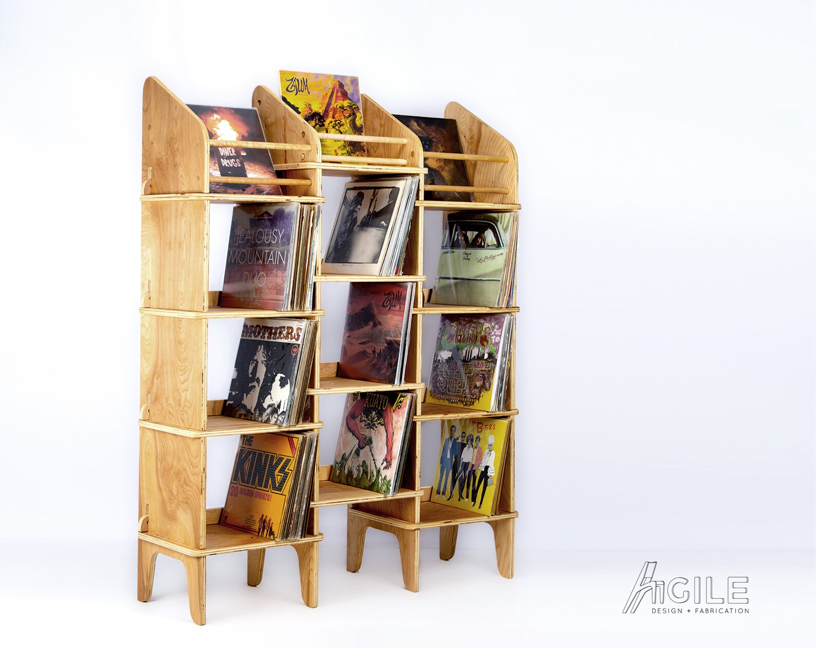 RIFF Vinyl Record Storage and Showcase Shelf // Modular to Expand With ...