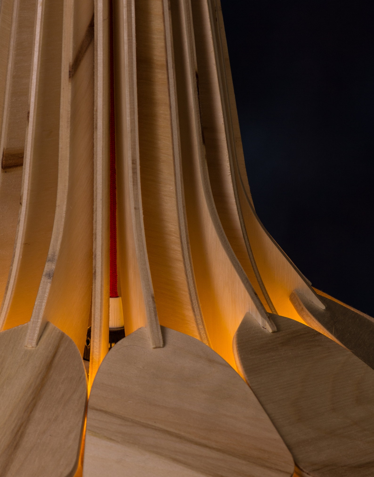 Coco Lamp - Large Wood Pendant Lamp, Sustainably Made With All Natural ...