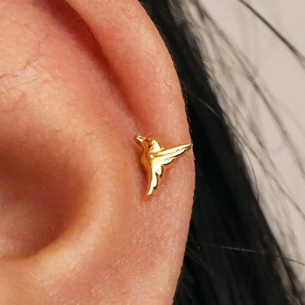 Flat Back Hummingbird Earrings - Etsy