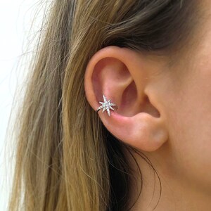 Star Ear Cuff No Piercing Starburst Ear Cuff Starburst - Etsy
