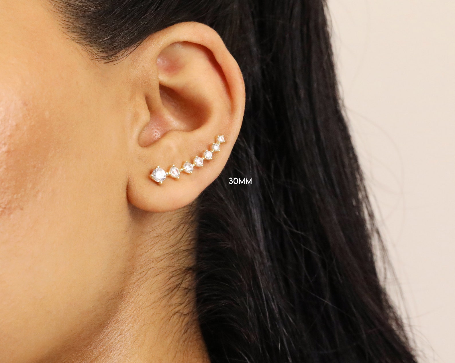 Ear Climbers Ear Climber Ear Crawler Minimalist Earrings - Etsy