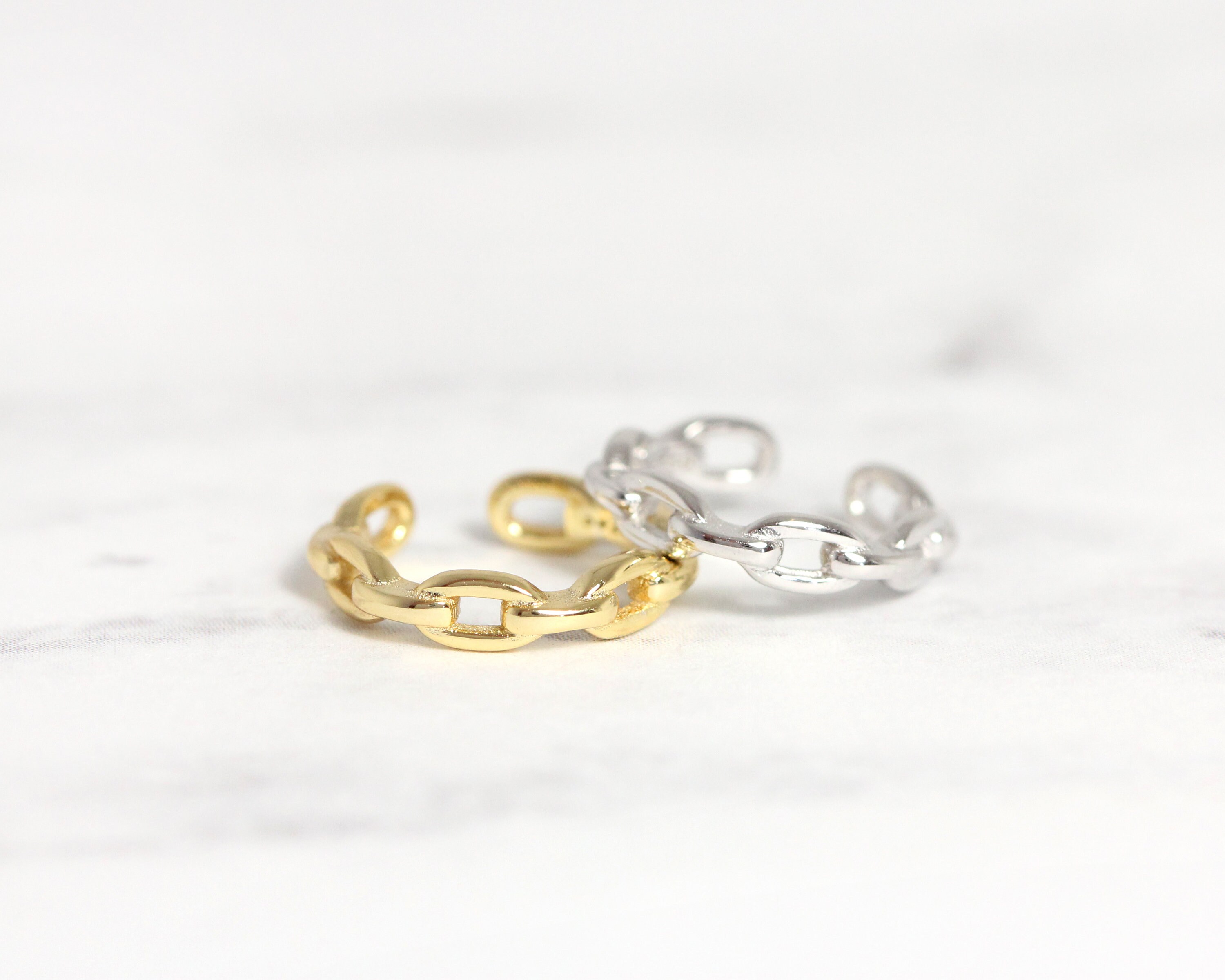 Chain Conch Ear Cuff No Piercing Silver Ear Cuff Conch - Etsy