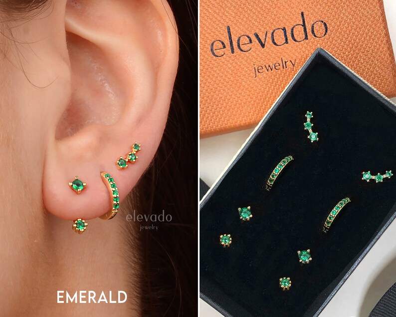 Dainty Everyday Ear Stack Set Gift for Her Bridesmaid Gift - Etsy