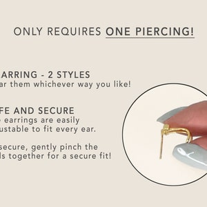 Elegant Double Hoop Studs • CZ Dainty Earrings • Gold Studs • Small ...