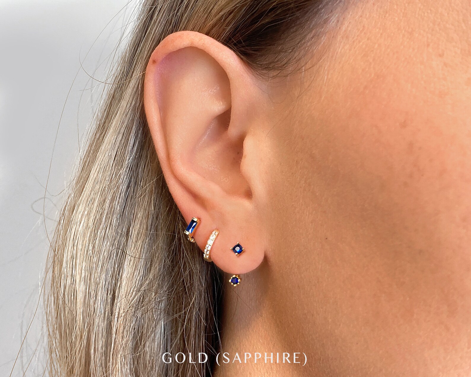 Black Front Back Earrings Black Ear Jacket Dainty Ear - Etsy