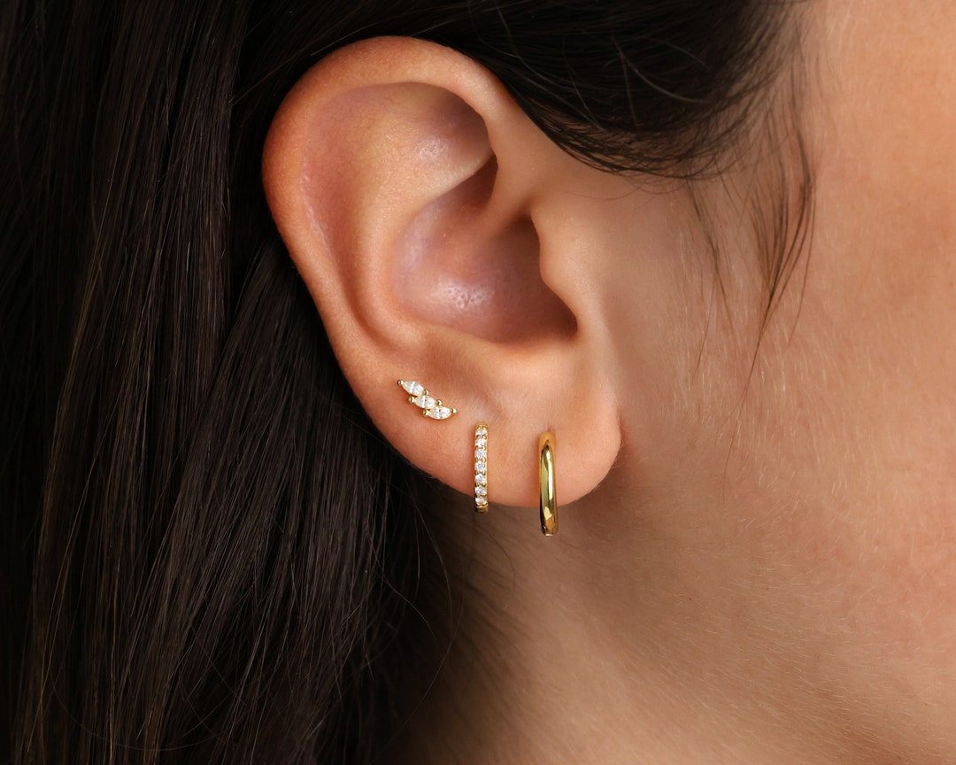 Everyday Hoop Earring Stack Set • Gift for Her • Bridesmaid Gift ...