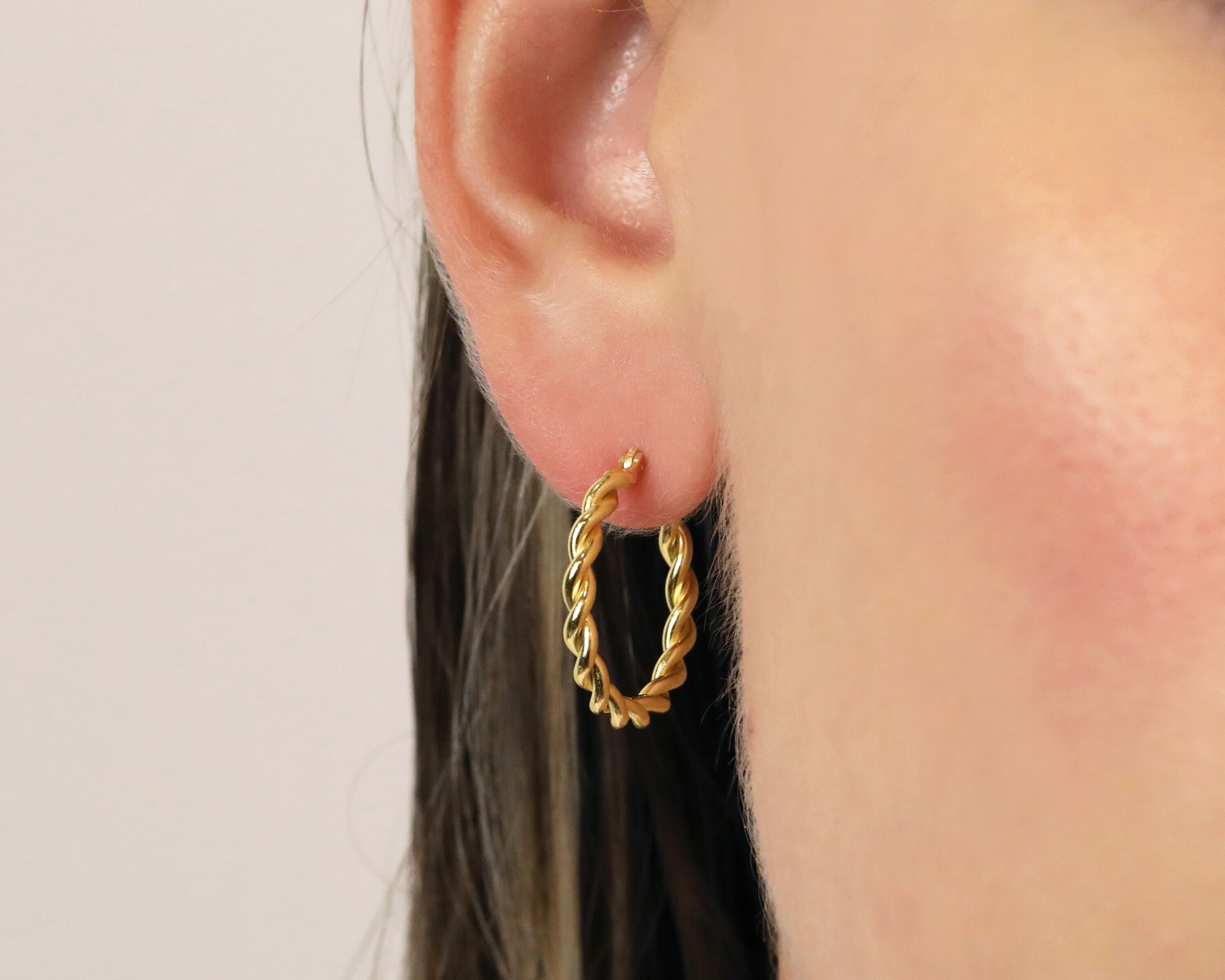 Statement Braided Hoops Hoop Earrings Gold Hoop Earrings - Etsy