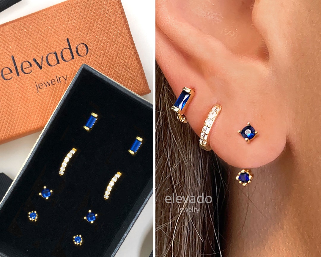 Sapphire Earring Gift Set • Sapphire Jewelry • Gift Ready • Gift for ...